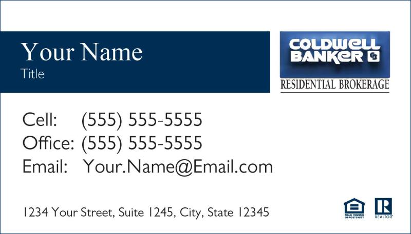Coldwell Banker Business Cards Coldwell Banker Real Estate Agents 